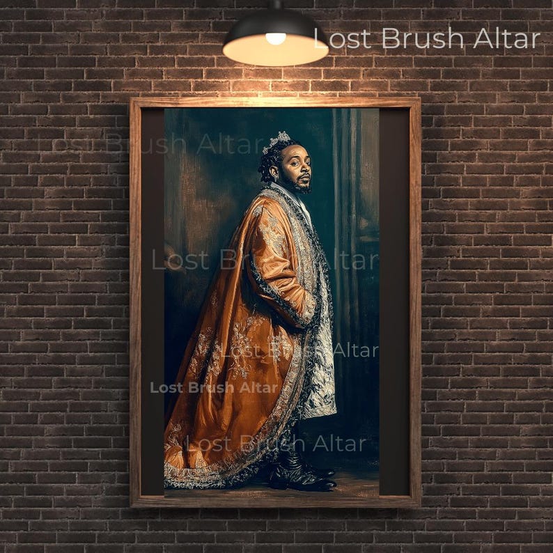 King Kendrick Lamar Poster Painting Original Print KDOT GNX High ...
