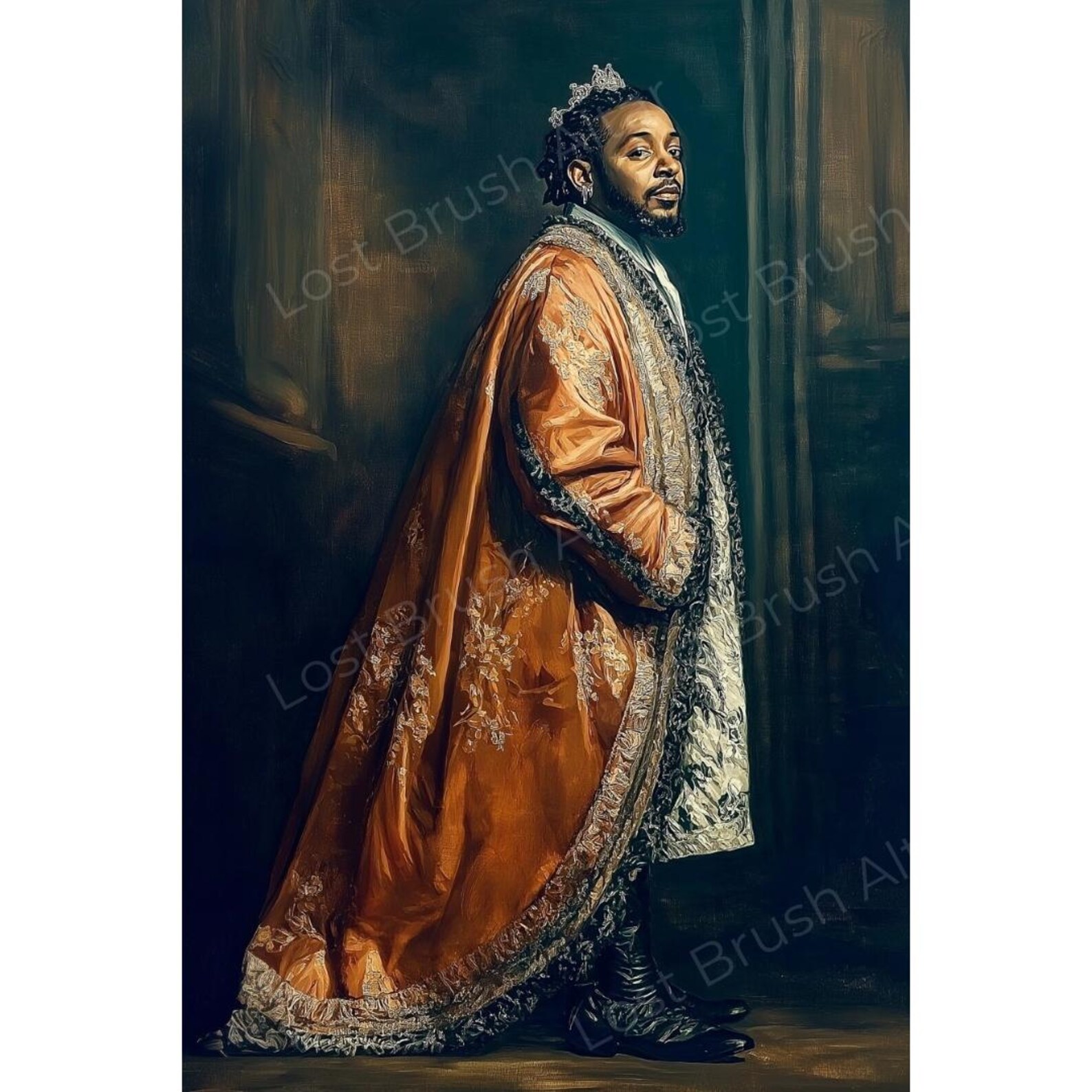 King Kendrick Lamar Poster Painting Original Print KDOT GNX High ...