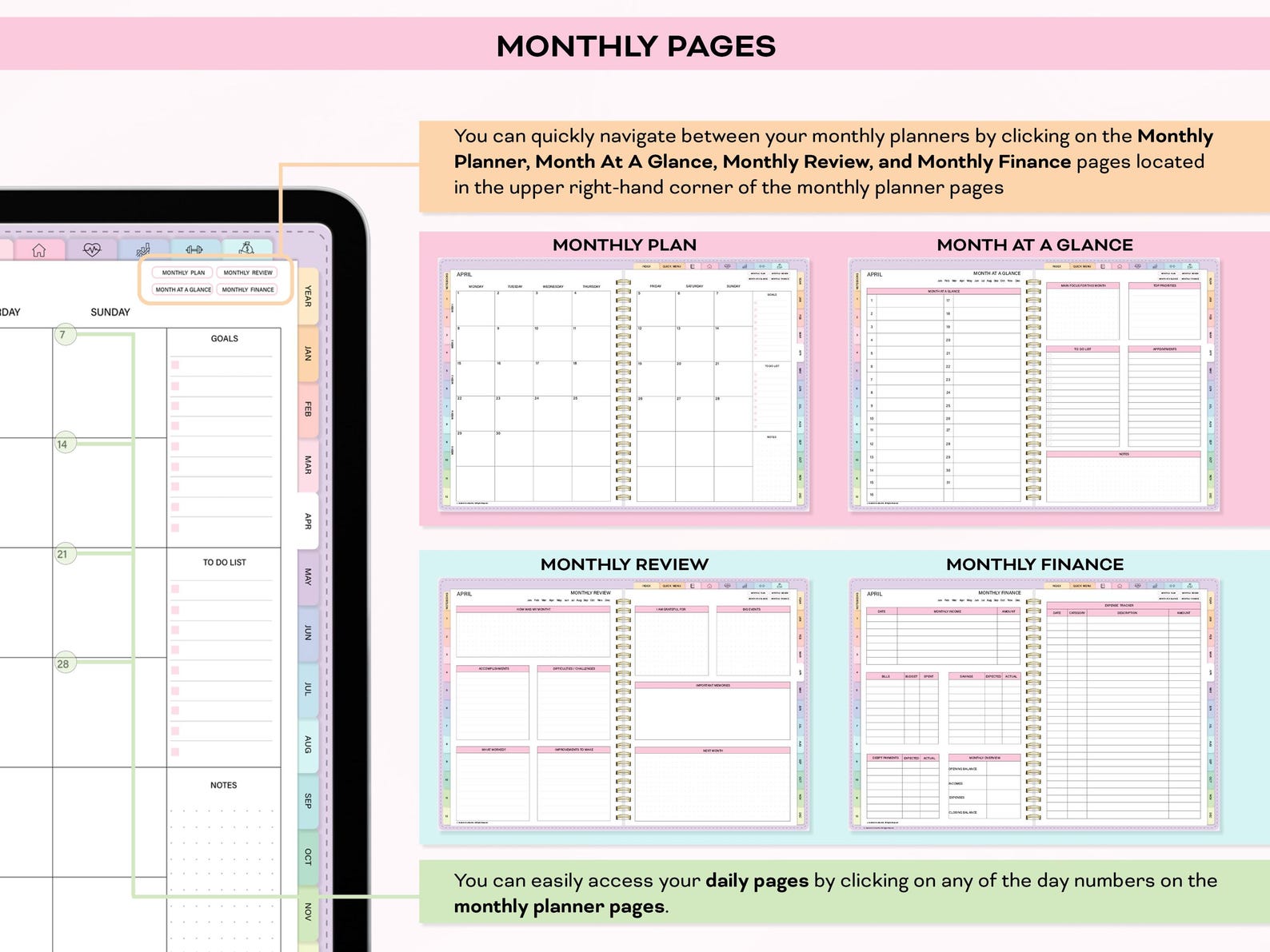 Digital Planner 2024 2025, Digital Journal, Digital Goodnotes Template ...