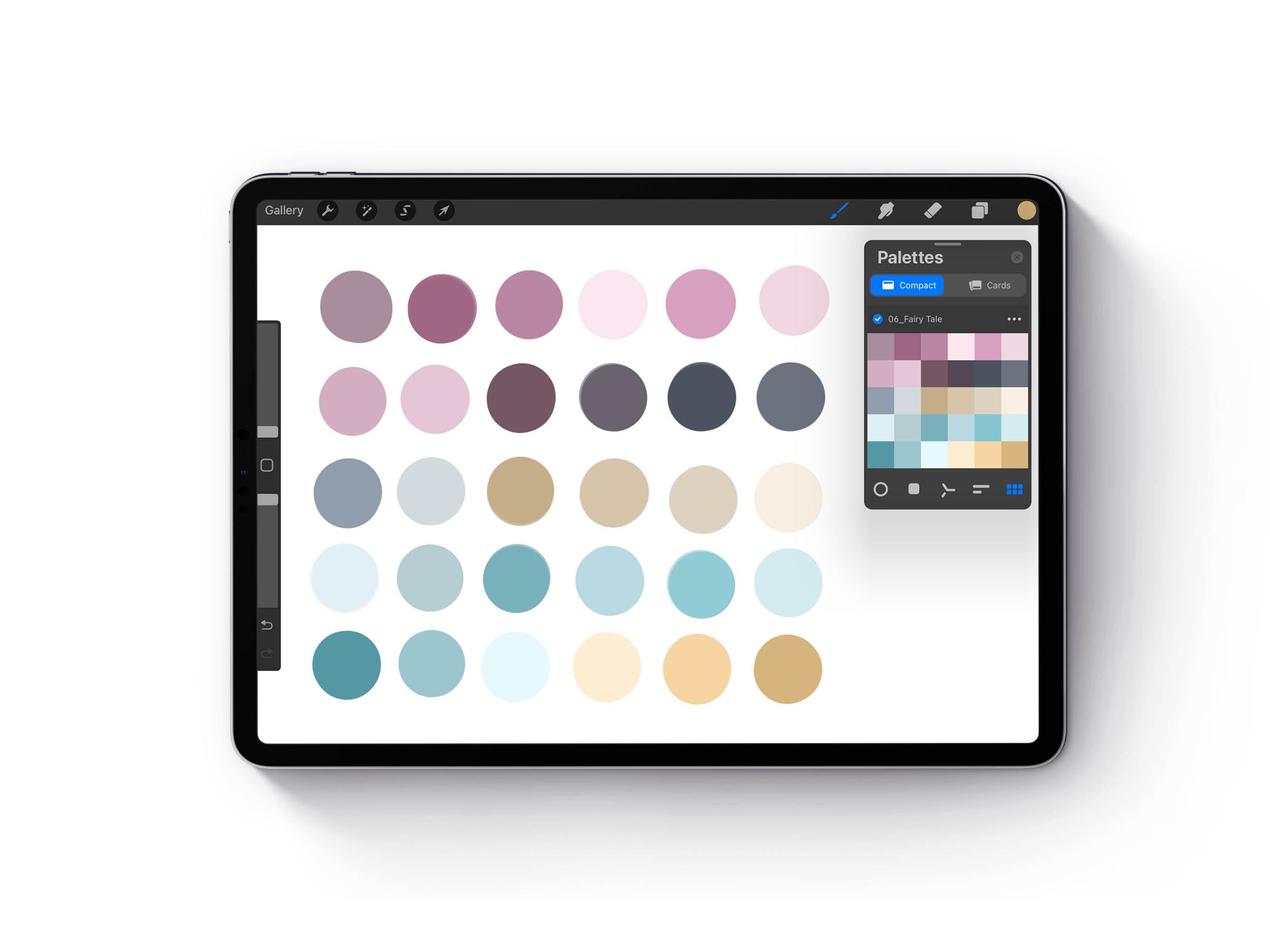 Pastel Color Palette for Procreate: 30 Swatch File (digital Download ...