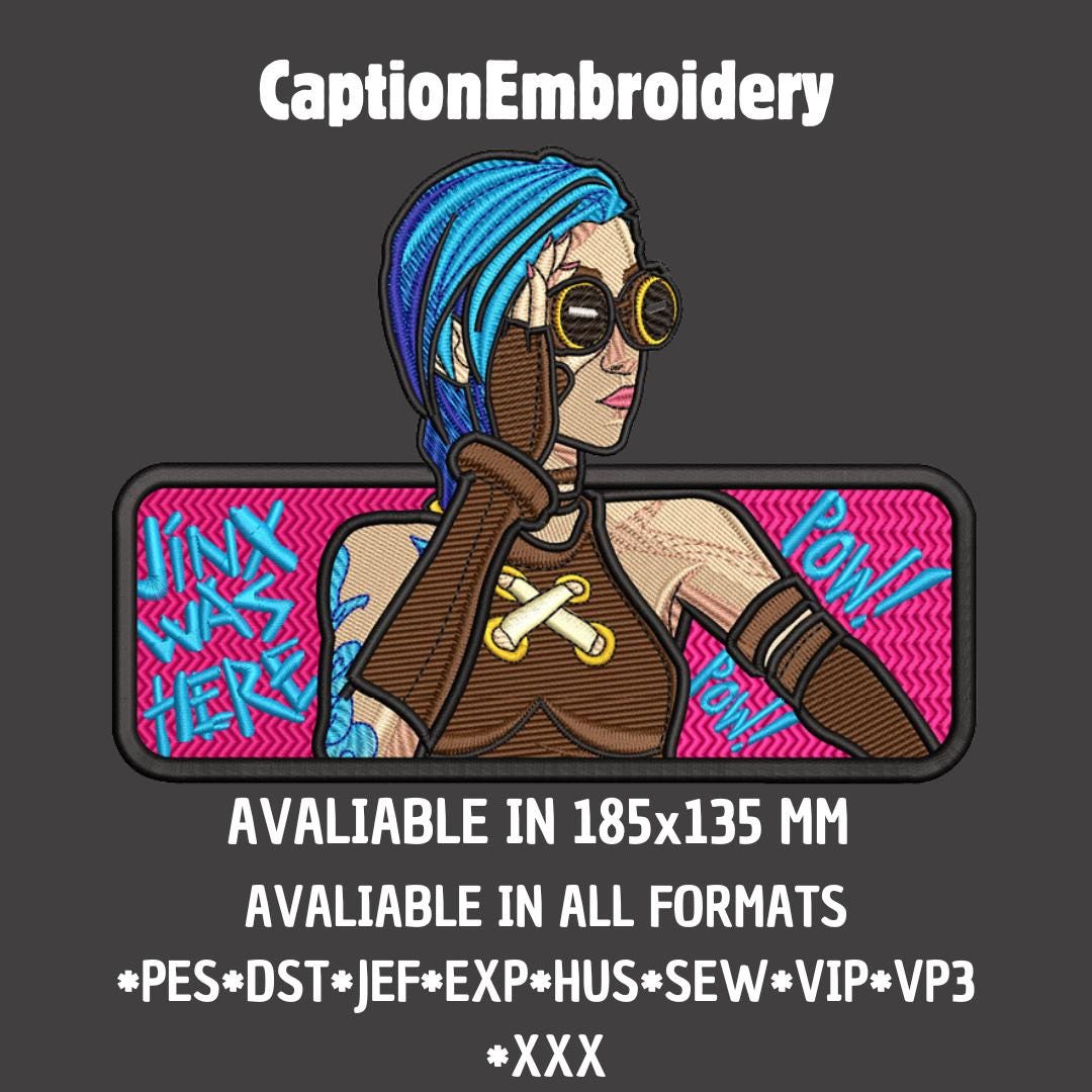 Arcane Anime Embroidery Design for Any Machine in All Formats - Etsy