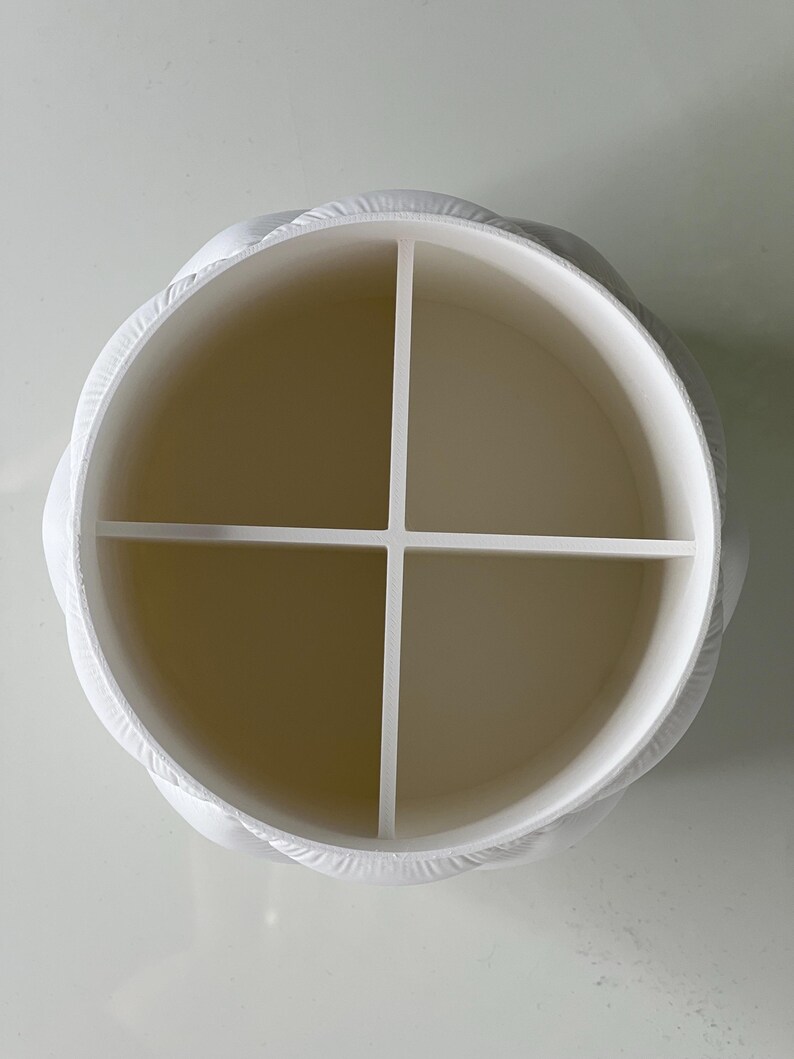 Round Organizer 3D Printed Bathroom Storage Matte Milky White - Etsy