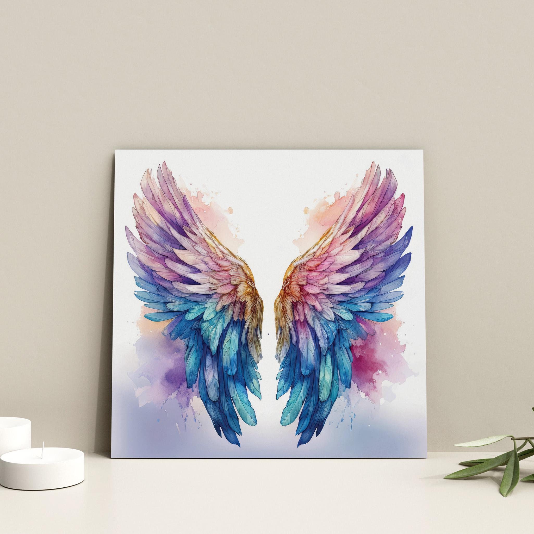 Angel Wings Satin Poster 6 of 20, Home Decor Wall Art, Spiritual Decor ...
