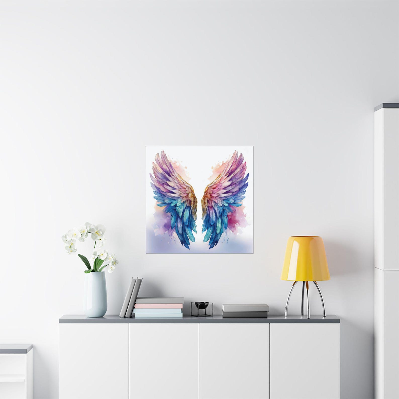 Angel Wings Satin Poster 6 of 20, Home Decor Wall Art, Spiritual Decor ...