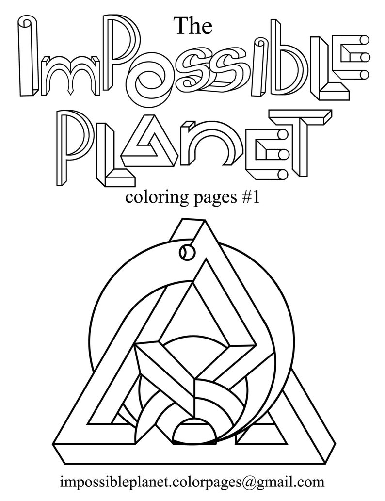 Impossible Plant Coloring Pages Book #1 - Etsy
