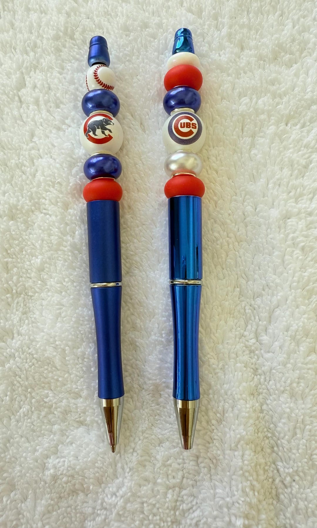 Cubs~baseball~handmade Beaded Pen - Etsy