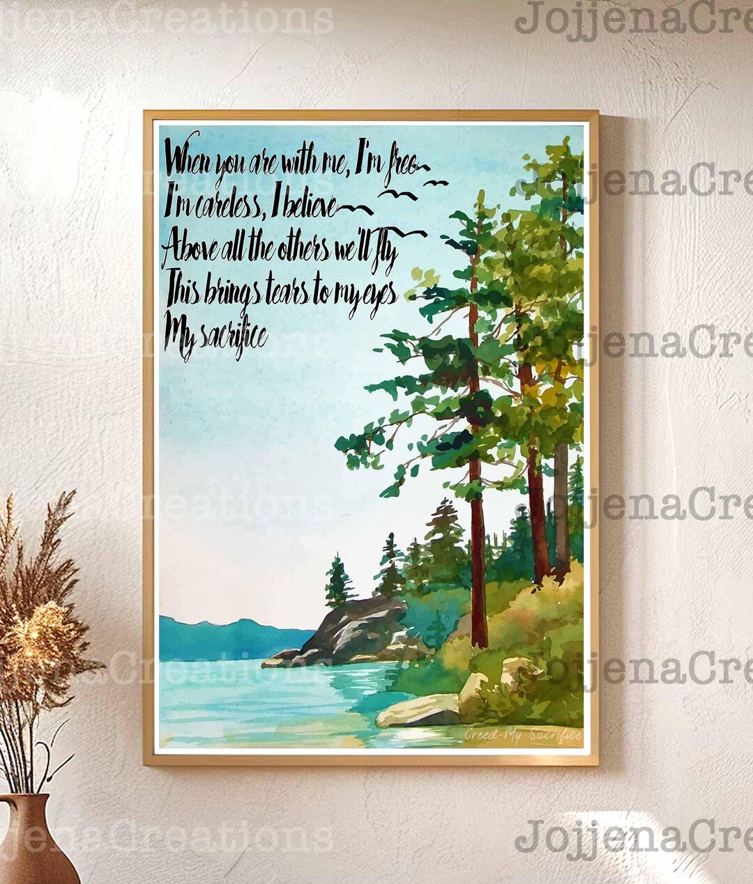 Creed My Sacrifice-peace Blue Sky-inspired Print Poster-wall Decor ...