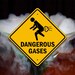Funny Danger Sign - Fart Gas Warning - Gag Gift Idea - Mancave Dorm ...
