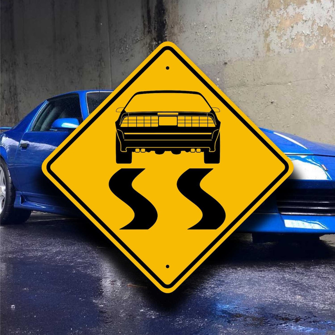 Camaro 3rd Gen Tire Burnout Sign: Aluminum Placard - Customizable ...