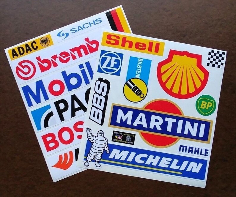 German Racing Decal Set Martini Motorsport Formula 1 | Etsy