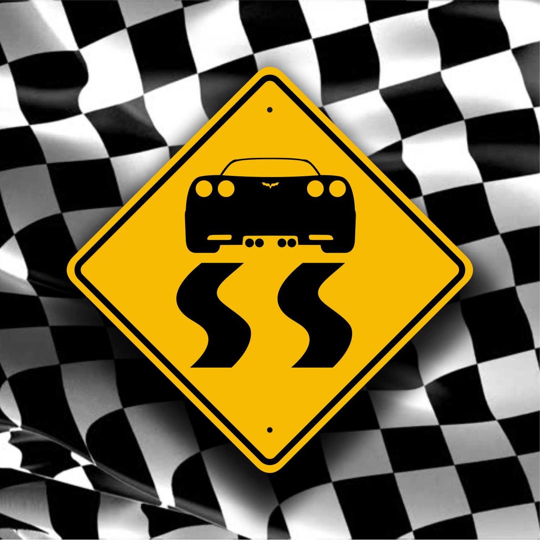 Corvette C6 - Burnout Sign - Aluminum Highway Style Placard - Fun ...