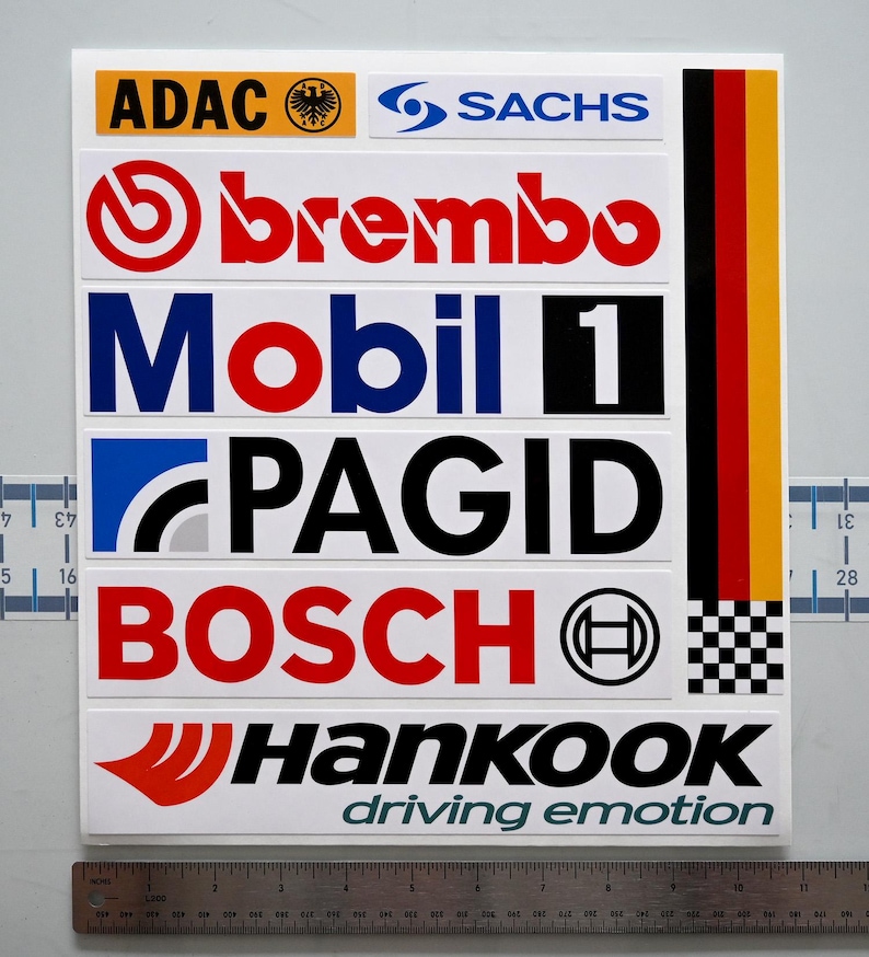 German Racing Decal Set - Martini - Motorsport - Formula 1 - Track ...
