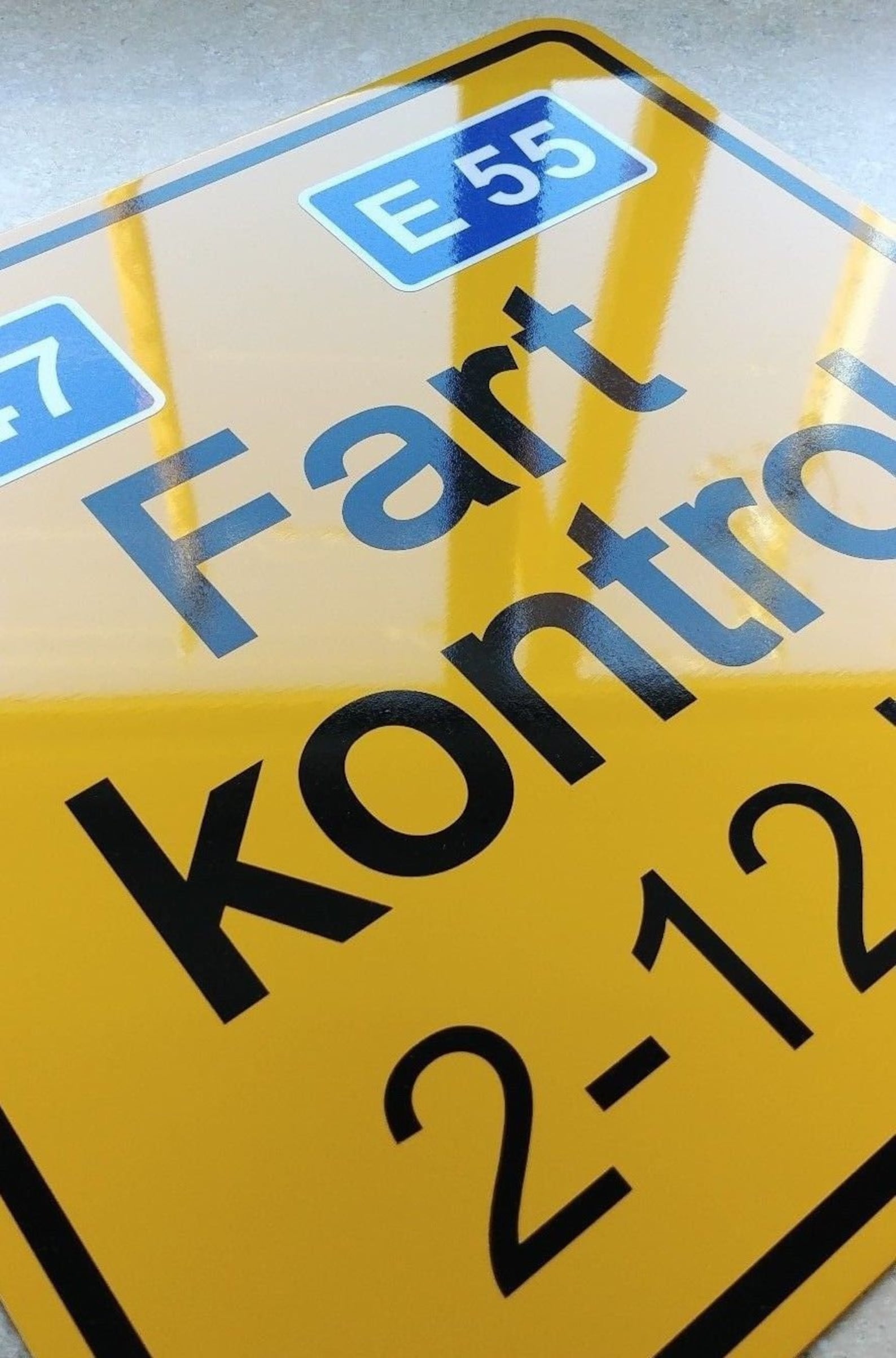 DANISH FART SIGN - Fartkontrol - Speed Check - Funny Scandinavian ...