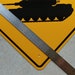 Tank Crossing Sign - Military Safety Plackard - Ordance Marker - Gun ...