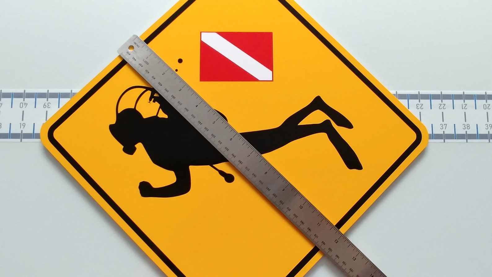 Scuba Sign Aluminum Diver Down Warning Underwater - Etsy