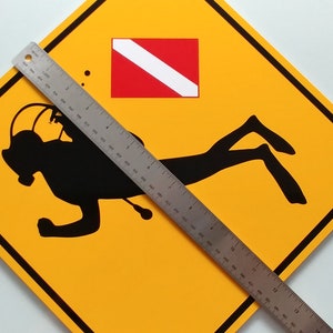 Scuba Sign - Aluminum - Diver Down Warning - Underwater Adventure ...