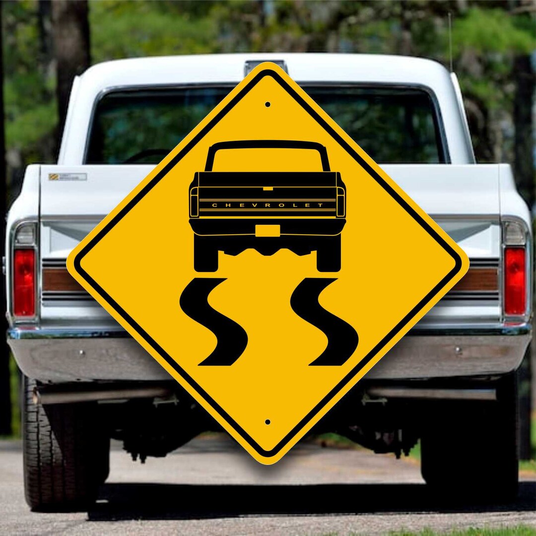 Chevrolet C10 Pickup 1971 - Customized Sign - Highway Style Metal ...