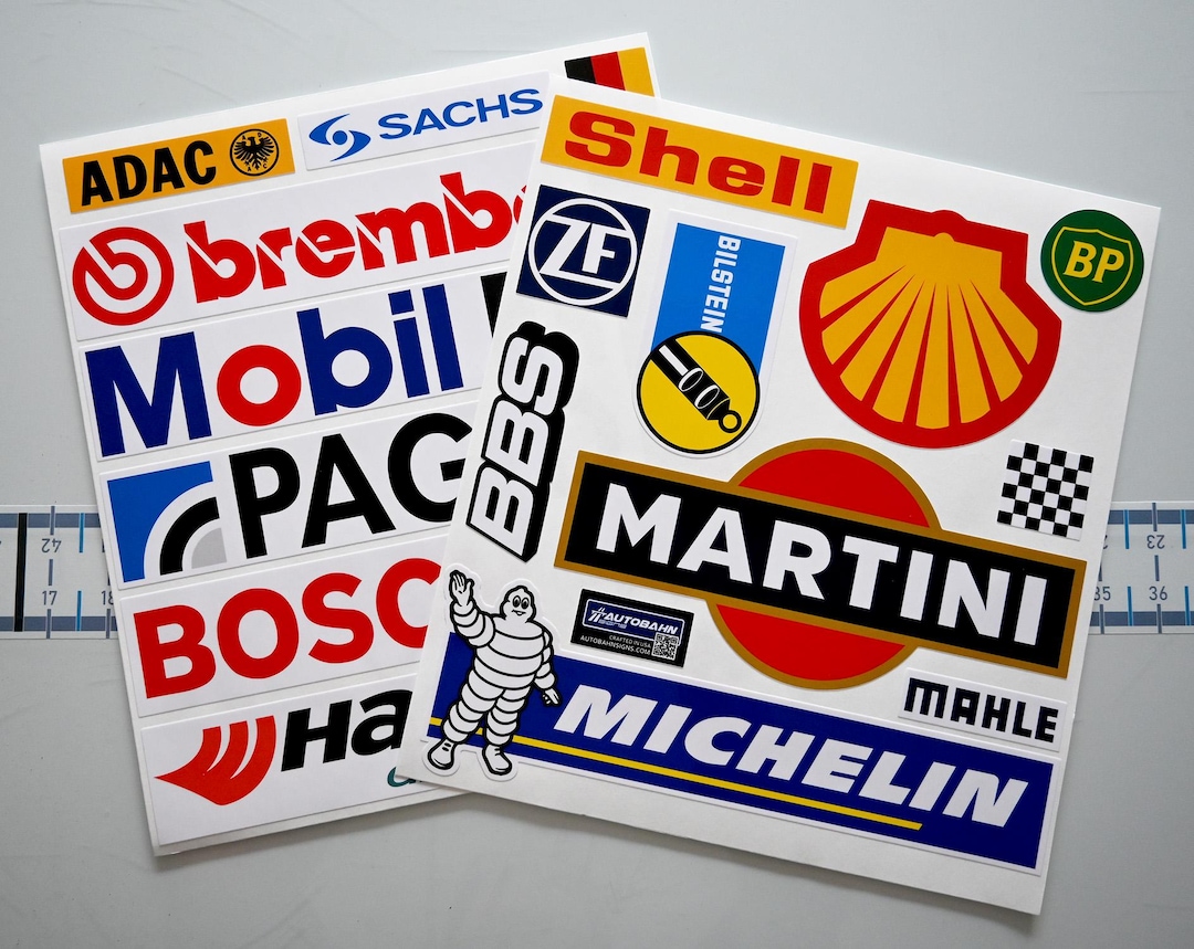 German Racing Decal Set - Martini - Motorsport - Formula 1 - Track ...