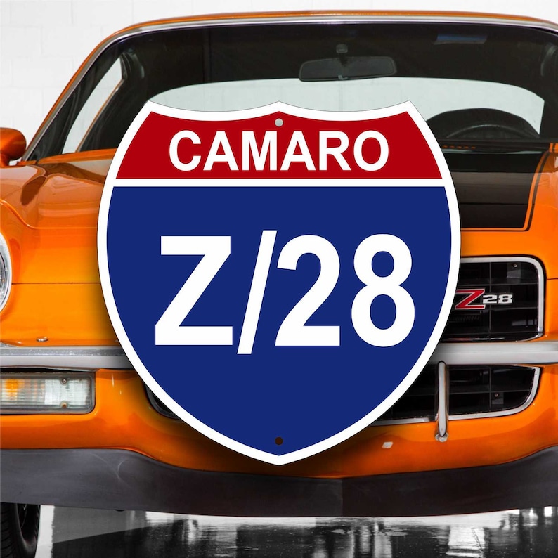 Z28 Camaro Interstate Sign American Made Garage Decor - Etsy