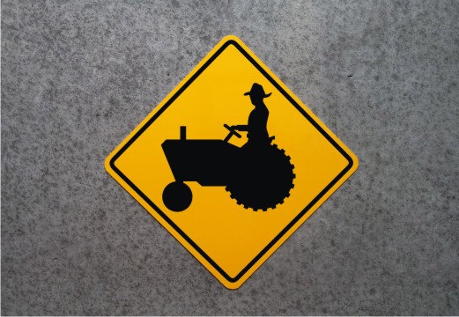 TRACTOR CROSSING SIGN - Aluminum - Farm Safety Plaque - Country Decor ...