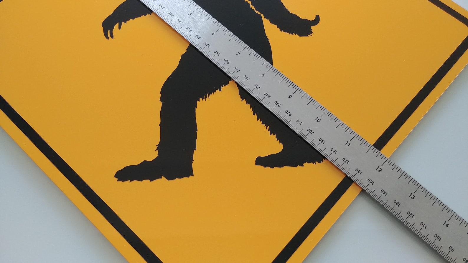 BIGFOOT CROSSING Road Sign / Aluminum Yard Art - Sasquatch Sighting ...