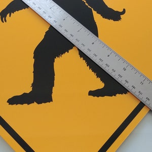 BIGFOOT CROSSING Road Sign / Aluminum Yard Art - Sasquatch Sighting ...