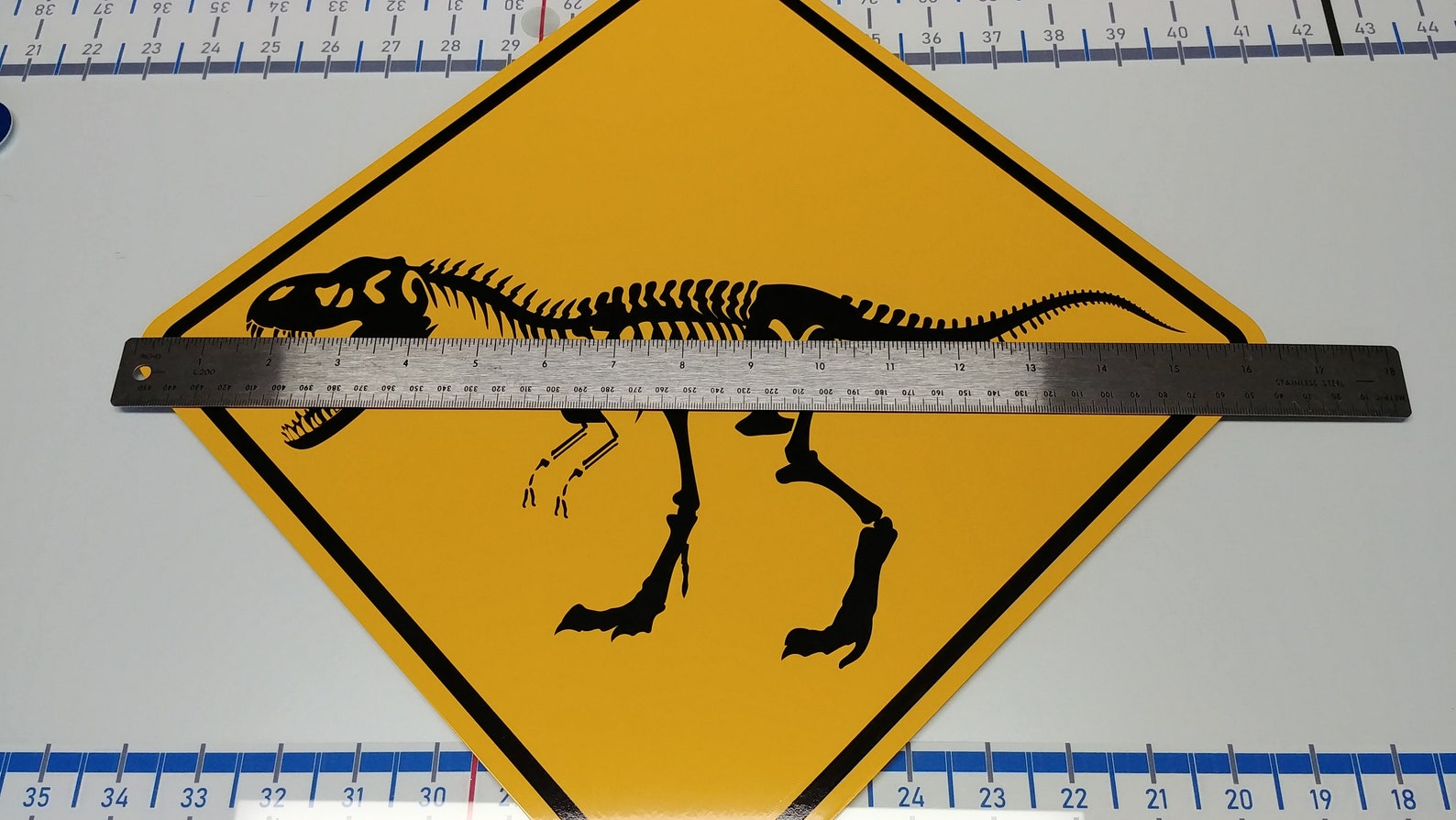 Dinosaur Crossing Sign Aluminum T Rex Tyrannosaurus - Etsy