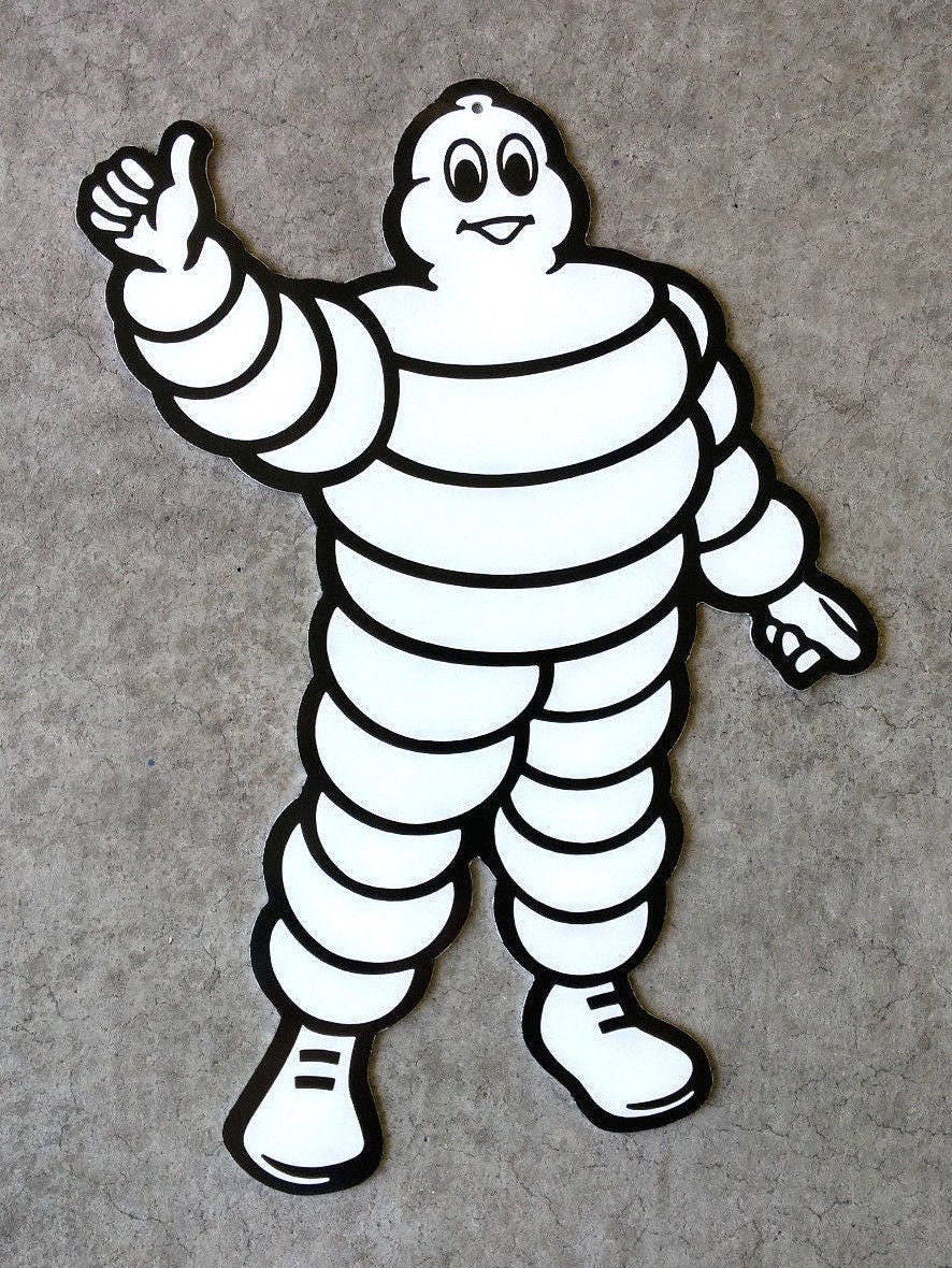 MICHELIN MAN SIGN 9 x 12 Aluminum Garage Decor | Etsy