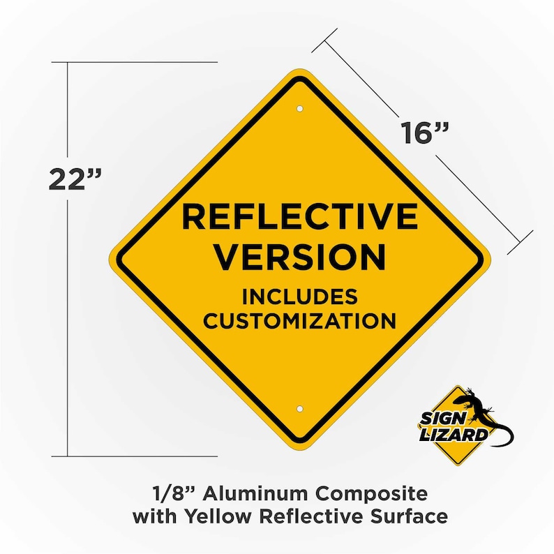 Customizable C8 Corvette Aluminum Sign: Reflective Highway Style ...