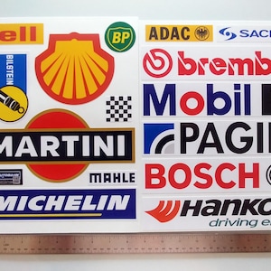 German Racing Decal Set - Martini - Motorsport - Formula 1 - Track ...