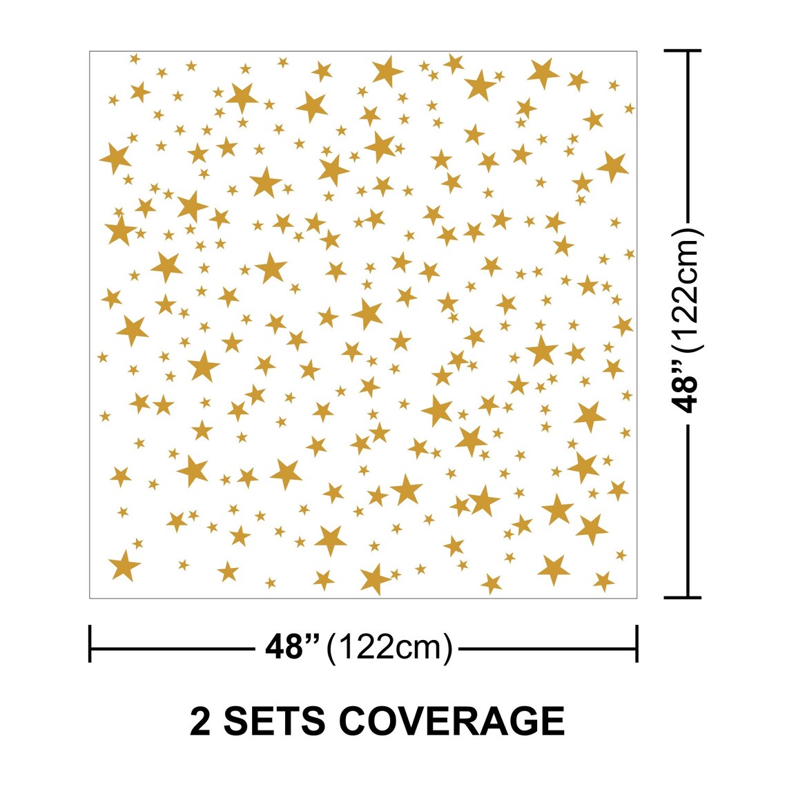 FALLING STARS / Removable Gold Wall Vinyl Decals / DIY Family | Etsy