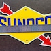 SUNOCO SIGN - Garage Decor - NASCAR - Racing Logo - Automobilia ...