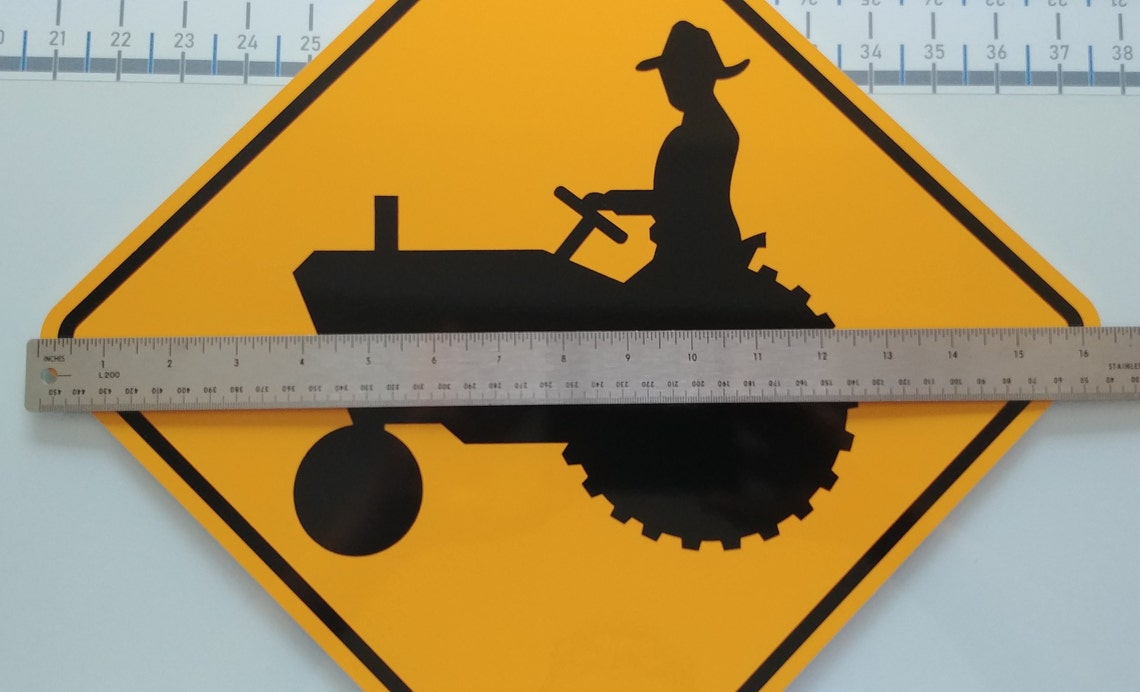 TRACTOR CROSSING SIGN Aluminum Farm Safety Plaque - Etsy