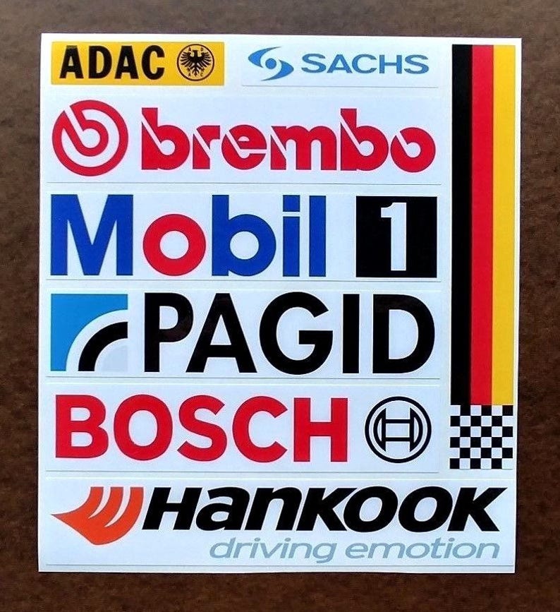 German Racing Decal Set Martini Motorsport Formula 1 - Etsy
