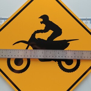 Dirt Bike Crossing Sign - Enduro Trail Marker - Motocross Inspired Gift ...