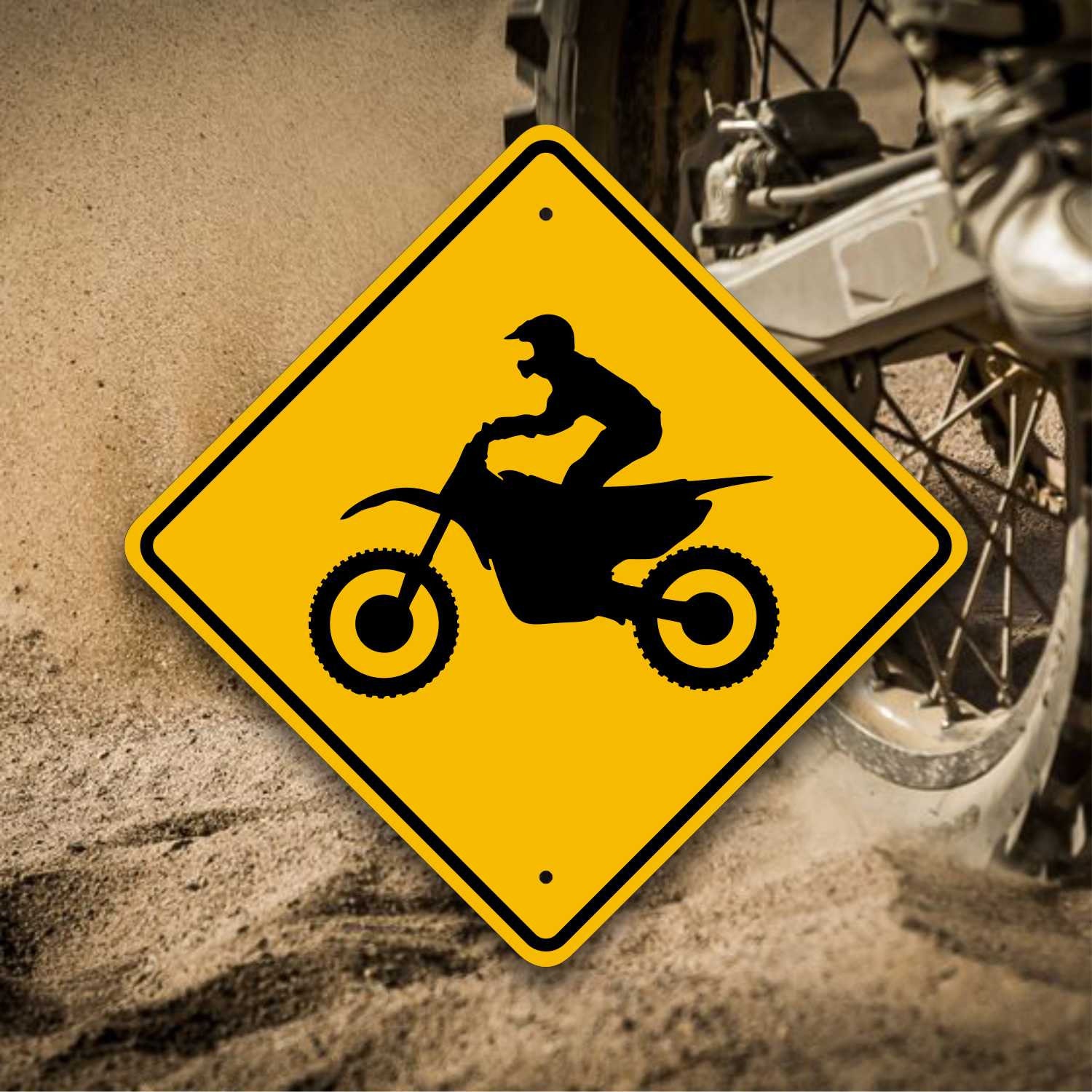 Dirt Bike Crossing Sign Enduro Trail Marker Motocross | Etsy