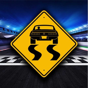 1969 Camaro SS - Burnout Sign - Aluminum Highway Style Placard - Dad ...