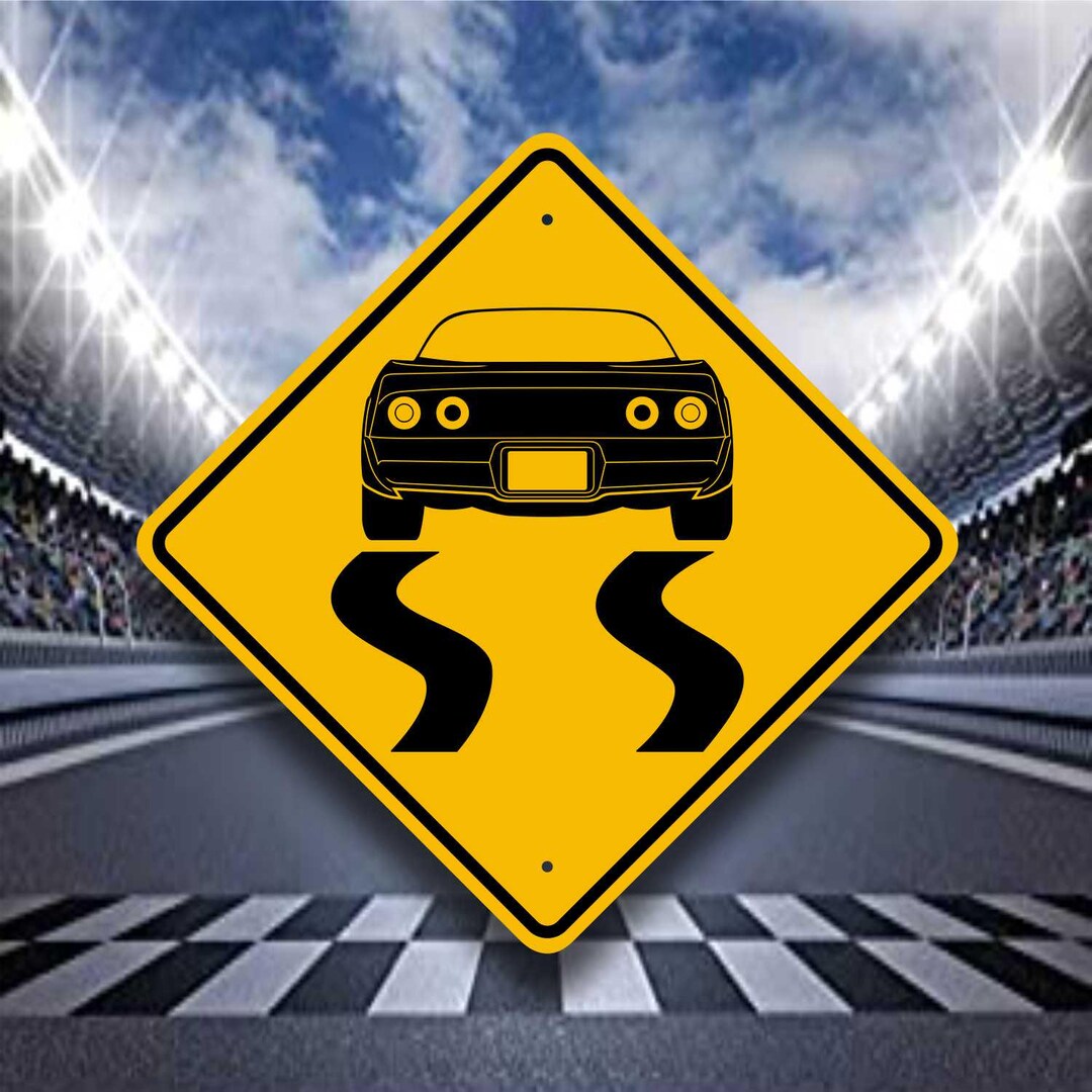 C3 Corvette Coupe - Customizable Tire Burnout Sign - Stingray Driver ...