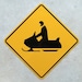 Snowmobile Crossing Sign Trail Marker Aluminum Skidoo - Etsy