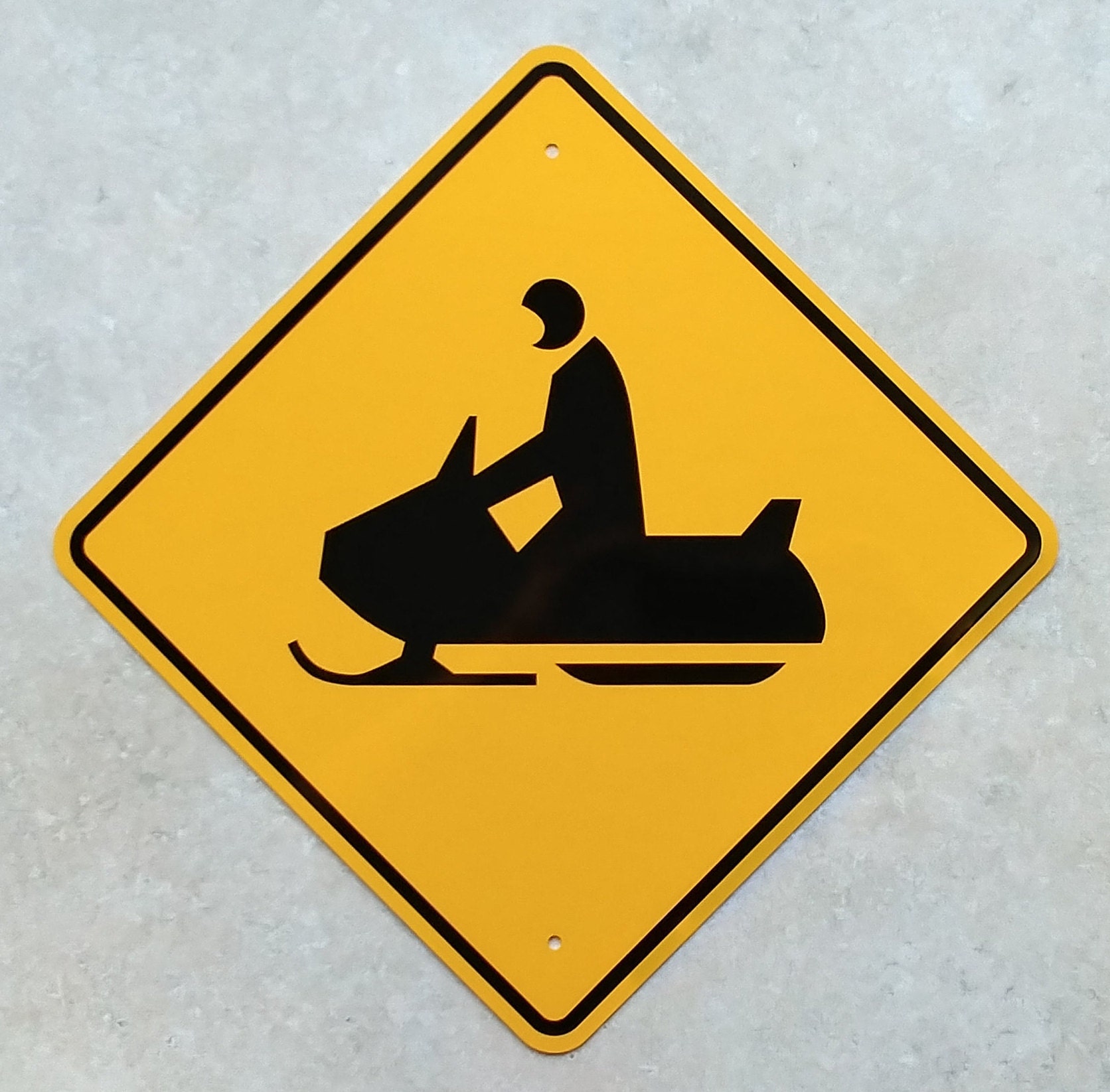 Snowmobile Crossing Sign Trail Marker Aluminum Skidoo | Etsy