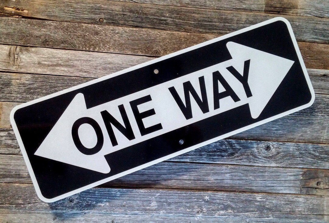 Crazy One Way Sign - Reflective Aluminum - Confusing Traffic Placard ...
