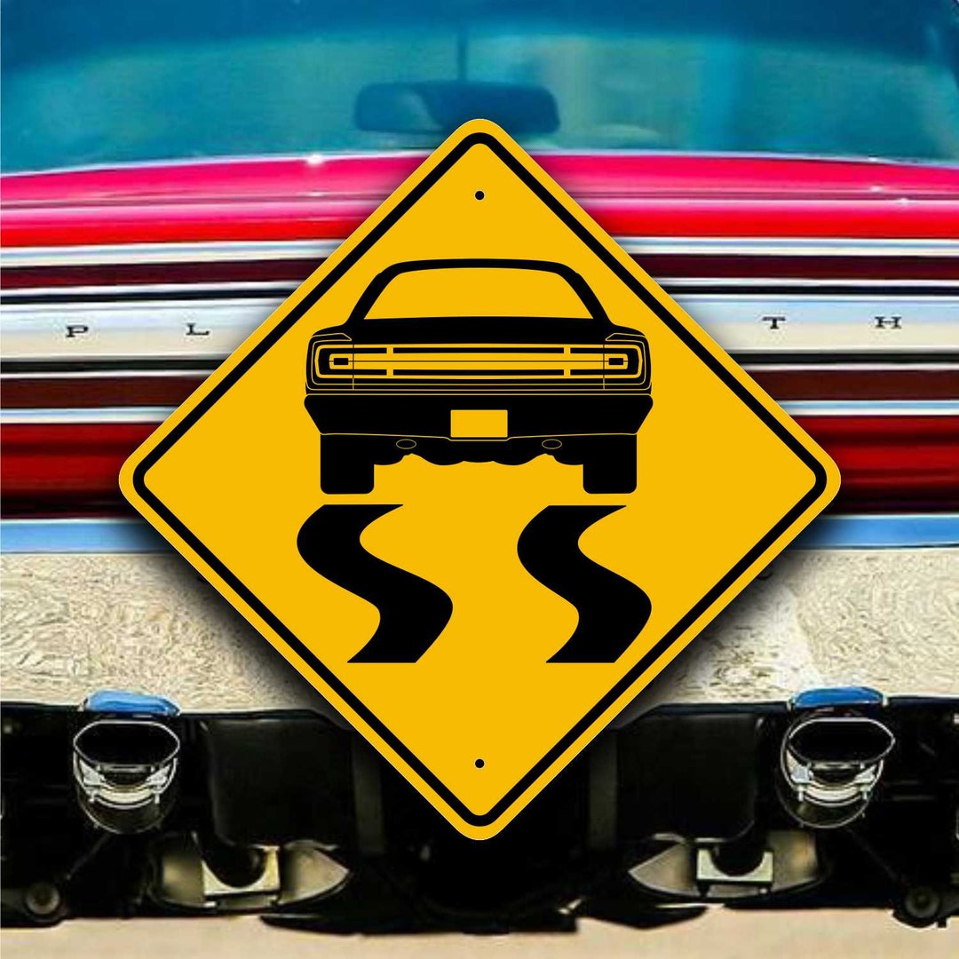 1968 Plymouth Roadrunner GTX - Customizable Gift - Tire Burnout Sign ...