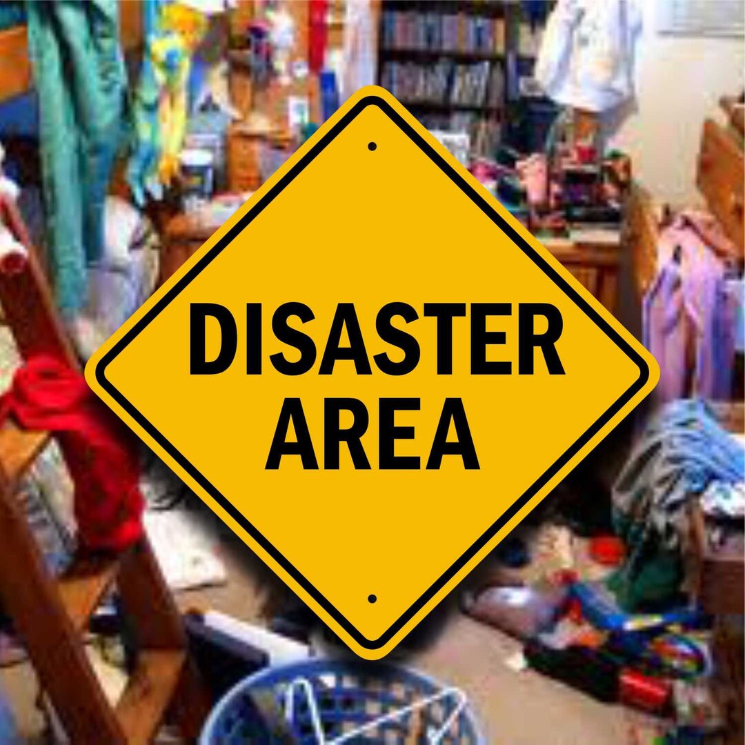 Disaster Area - Aluminum Placard - Highway Road Sign - Fun Garage ...