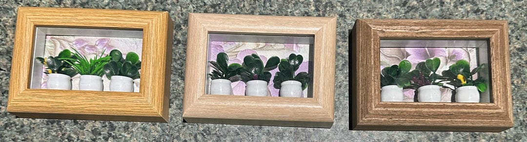 Handmade Tiny Frames With Tiny Flowers - Etsy