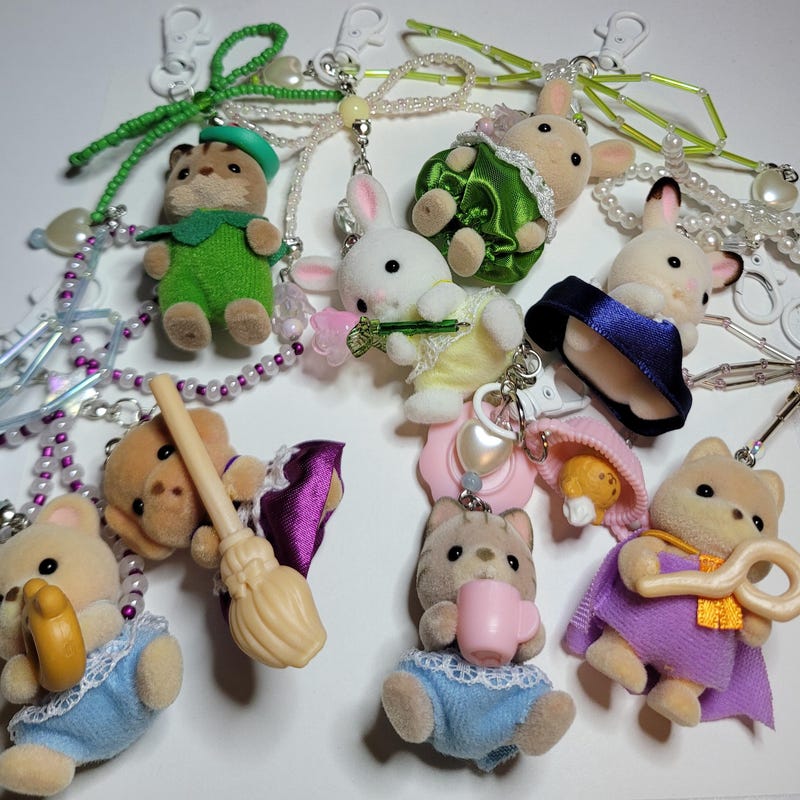 Calico Critters Keychain - Etsy