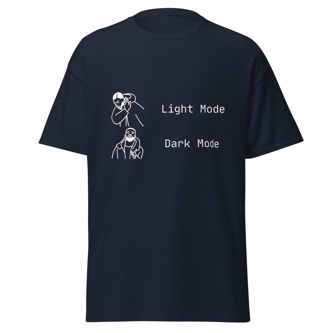 Light Mode Vs. Dark Mode - Funny IT & Programmer T-shirt - Developer ...