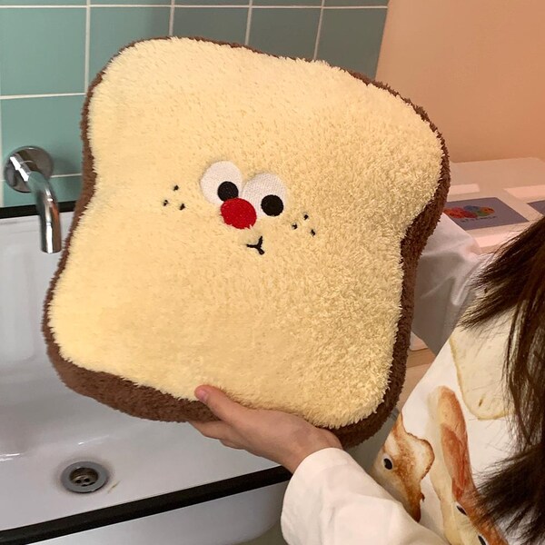 Plush Toast Pillow - Etsy