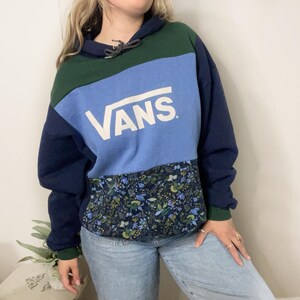 Upcycled Reworked/ Vans/ One of a Kind/ Handmade Patchwork Floral ...