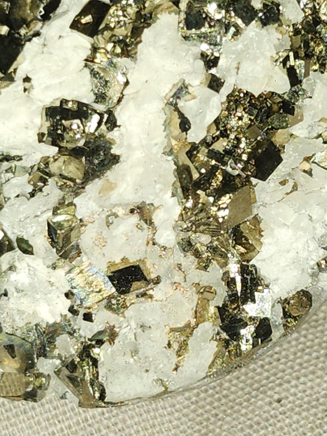 High Quality Natural Cubic Pyrite With Quartz Specimen. Abundance ...