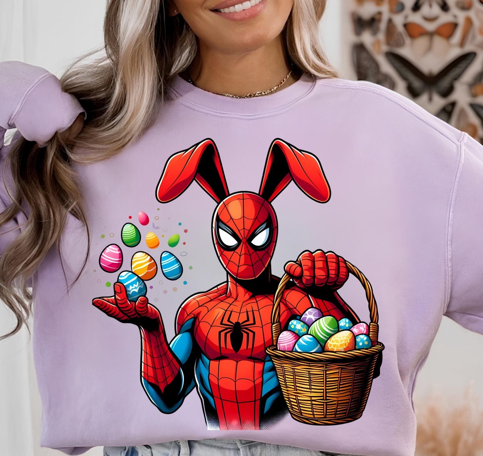 Spiderman Easter Egg Watercolor PNG, Superhero Design (instant Download ...